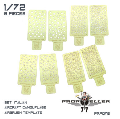 1/72 SET 8 pieces Italian aircraft camouflage airbrush template ...
